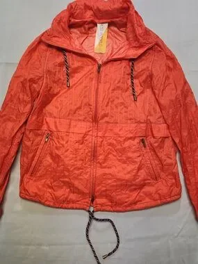 Free People | Jackets & Coats | Free People Orange Nylon Packable Bag ...